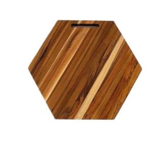 TEAKHAUS- GEO COLLECTION Hexagonal Cutting / Serving Board 1223 ...