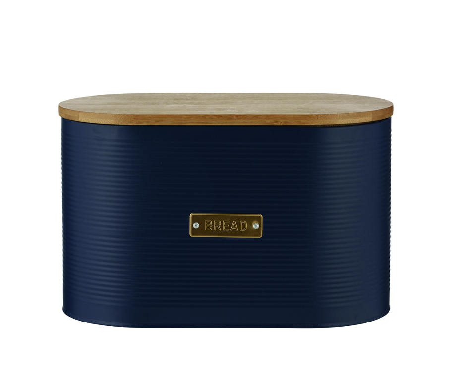 TYPHOON Otto Navy Blue Bread Bin | Lifetime Kitchen