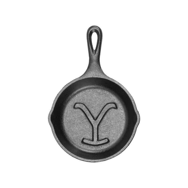 LODGE Yellowstone™ 5 Inch Seasoned Cast Iron “Power Y” Mini Skillet ...